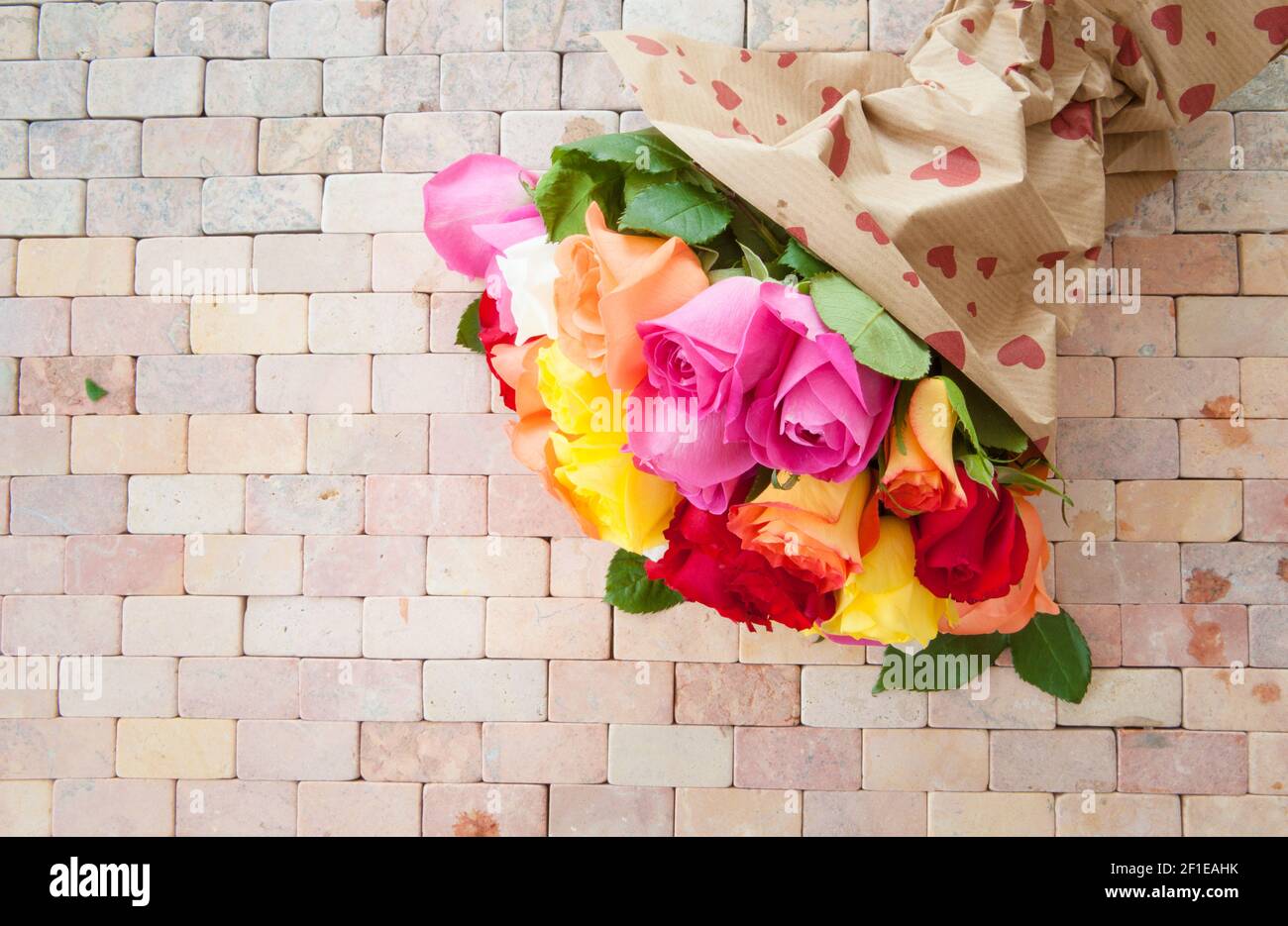 Fresh colorful roses Stock Photo - Alamy