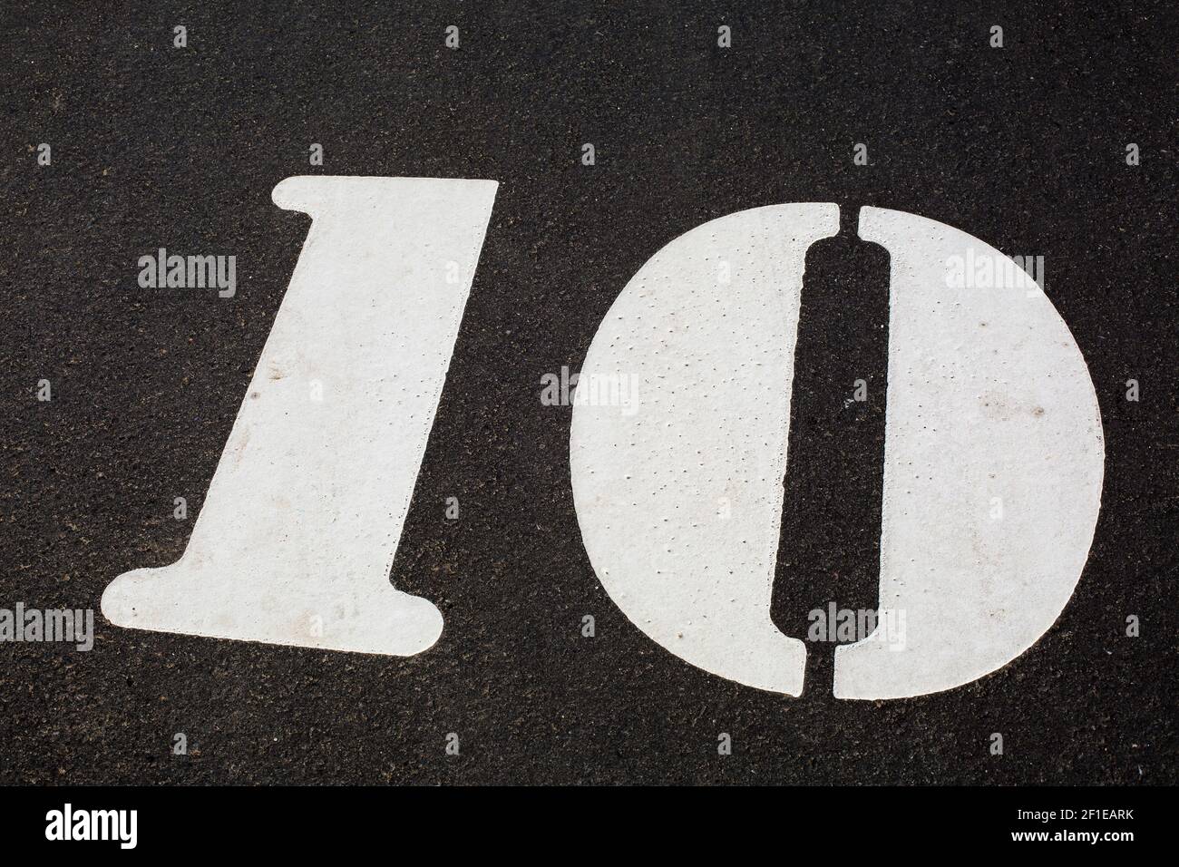 Number ten 10 painted hi-res stock photography and images - Alamy