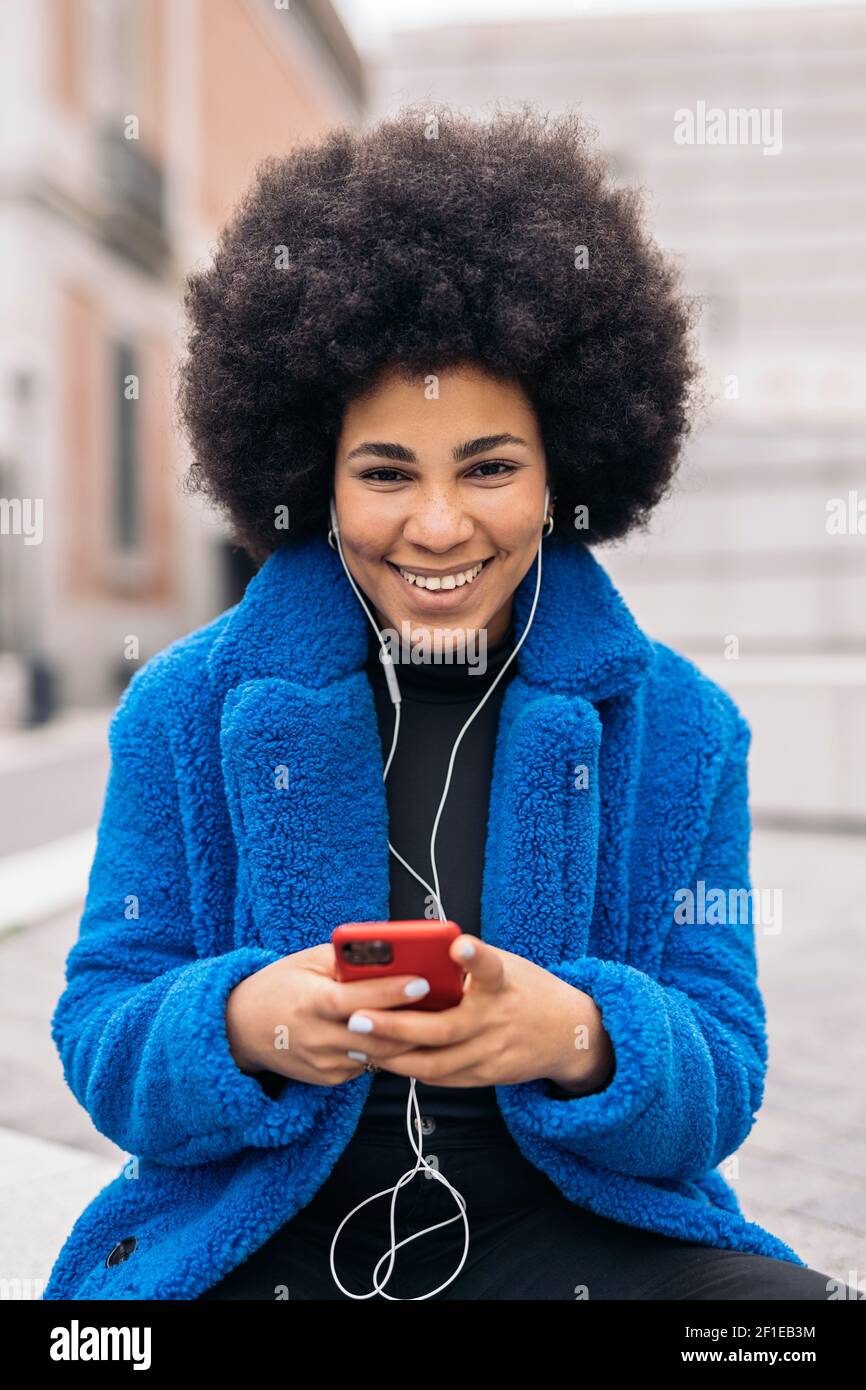 Stock photo of beautiful african american girl using mobile phone and ...