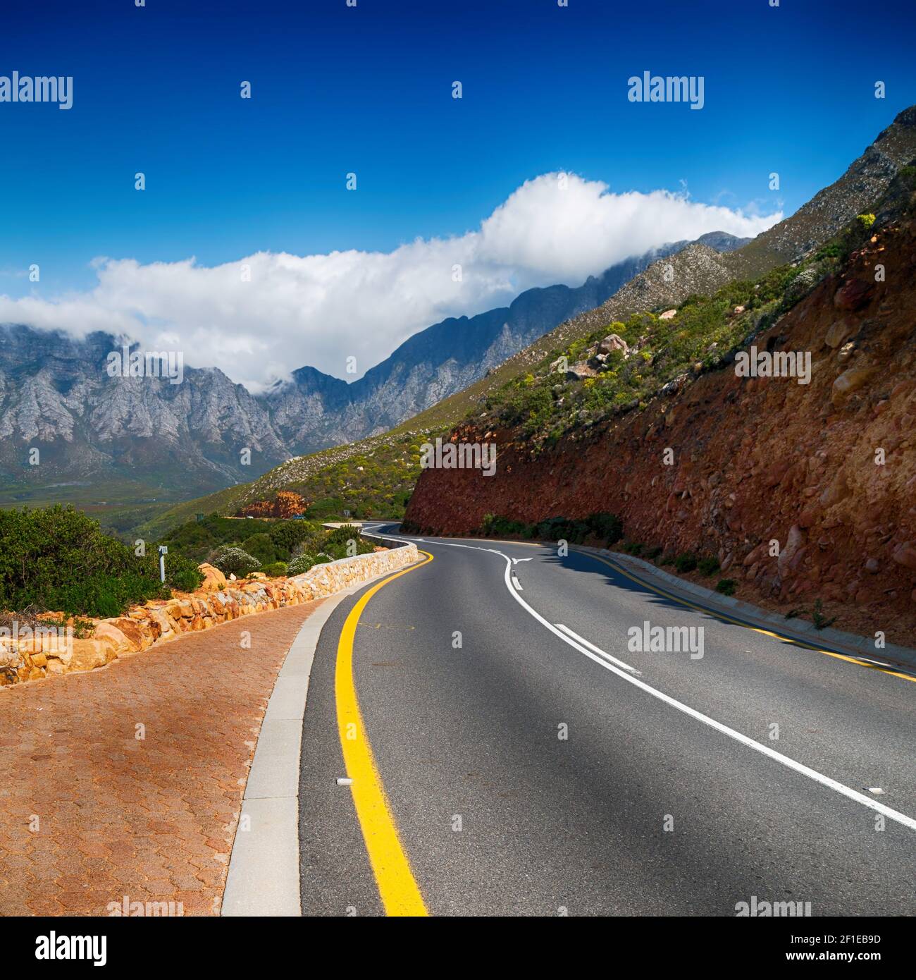 In south africa mountain land Stock Photo - Alamy