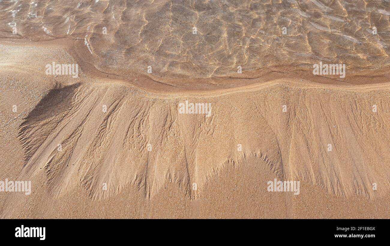 Patterns in sand Stock Photo - Alamy