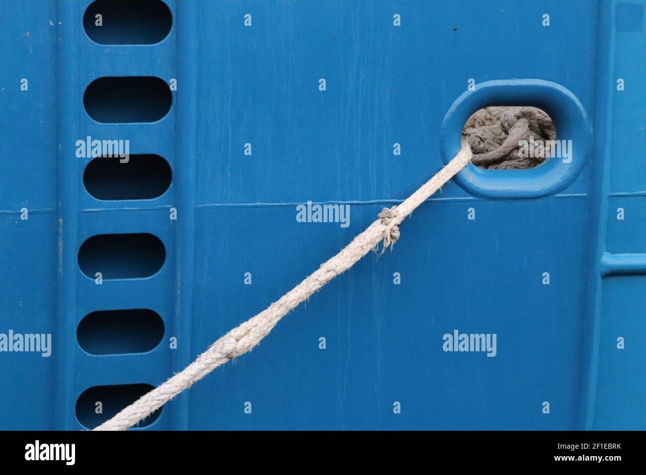 Vessel With Blue Hull High Resolution Stock Photography and Images - Alamy