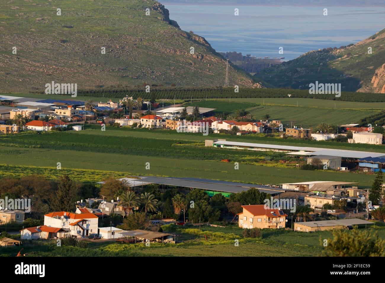 The Horns of Hattin is an extinct volcano with twin peaks overlooking ...