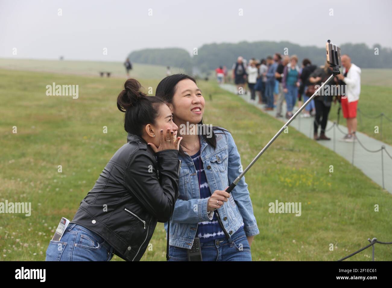 Stonehenge, Salisbury Plain, Wiltshire, England, UK It consists of an ...