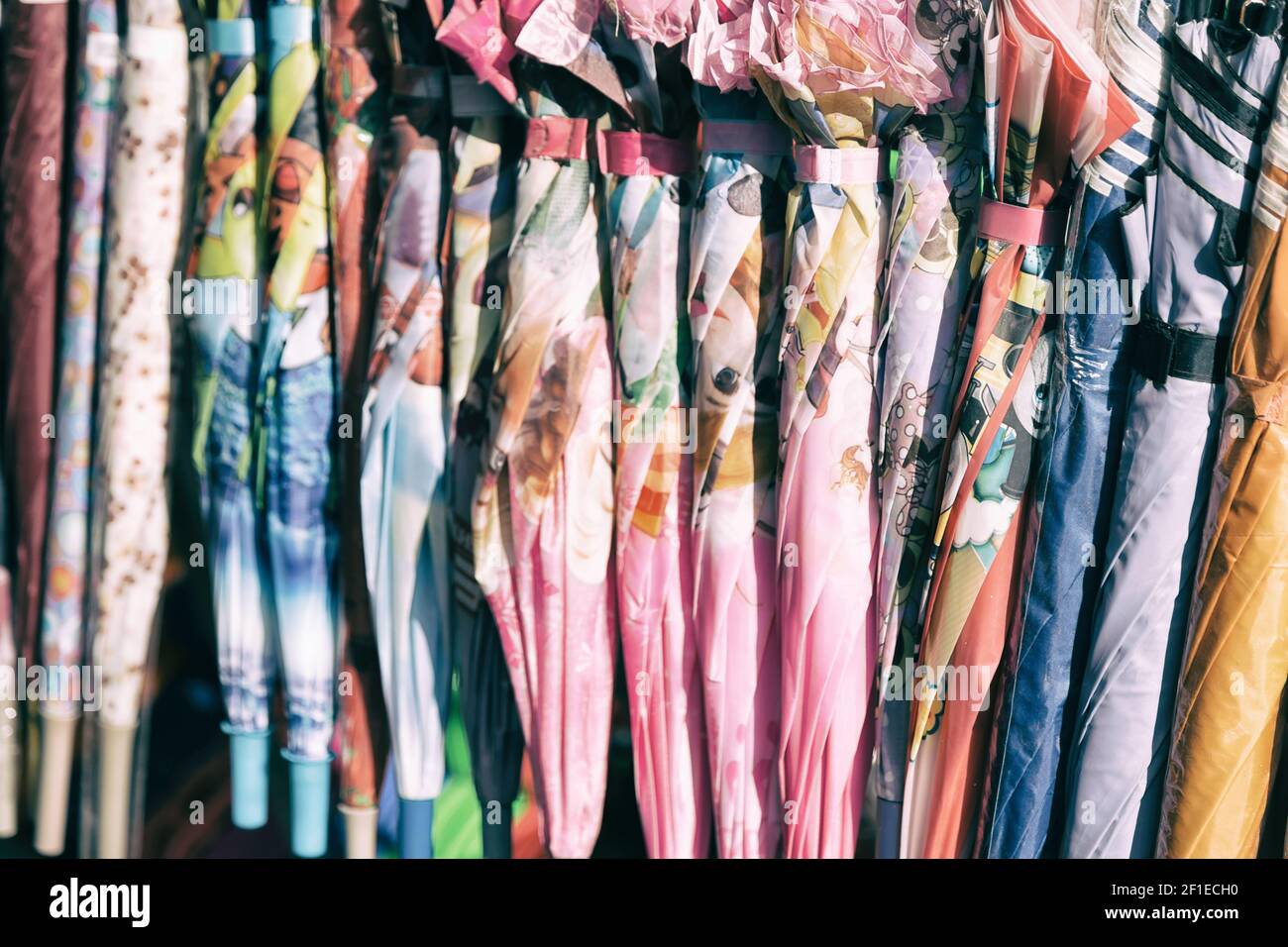 In a market texture of umbrella Stock Photo - Alamy