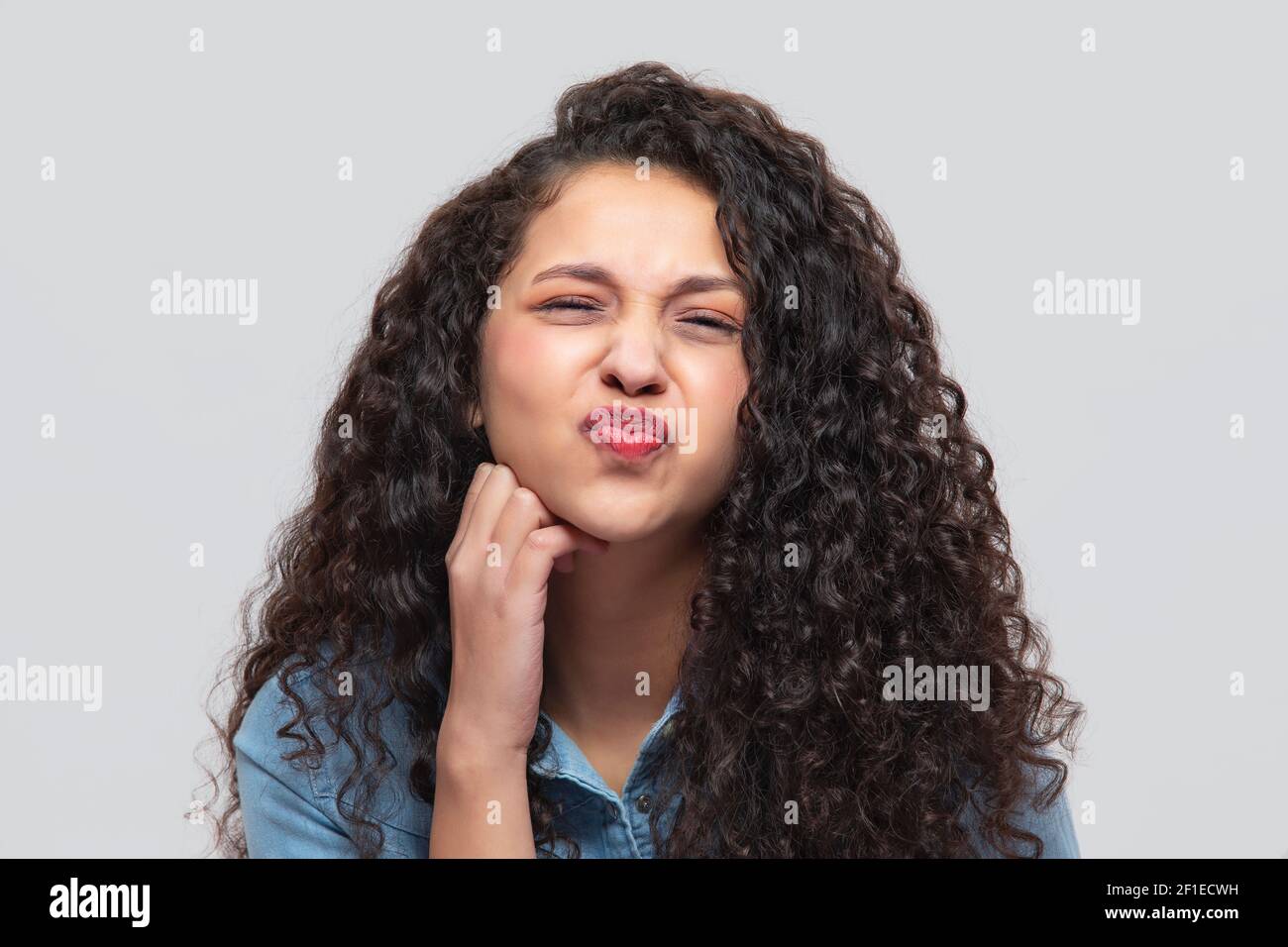 Playfully pouting hi-res stock photography and images - Alamy