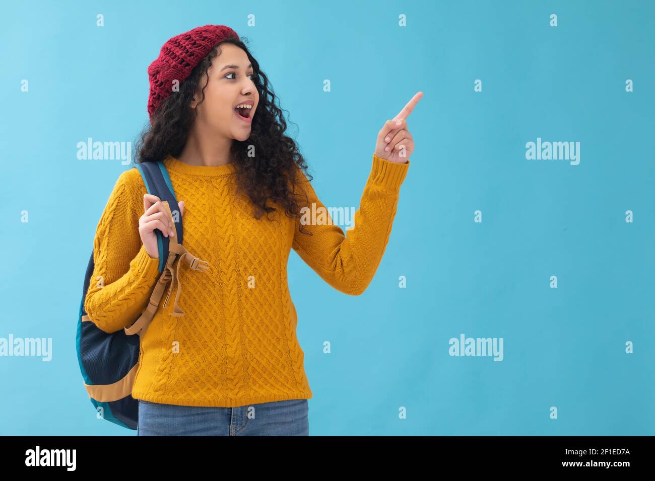 Surprise pointing hi-res stock photography and images - Alamy