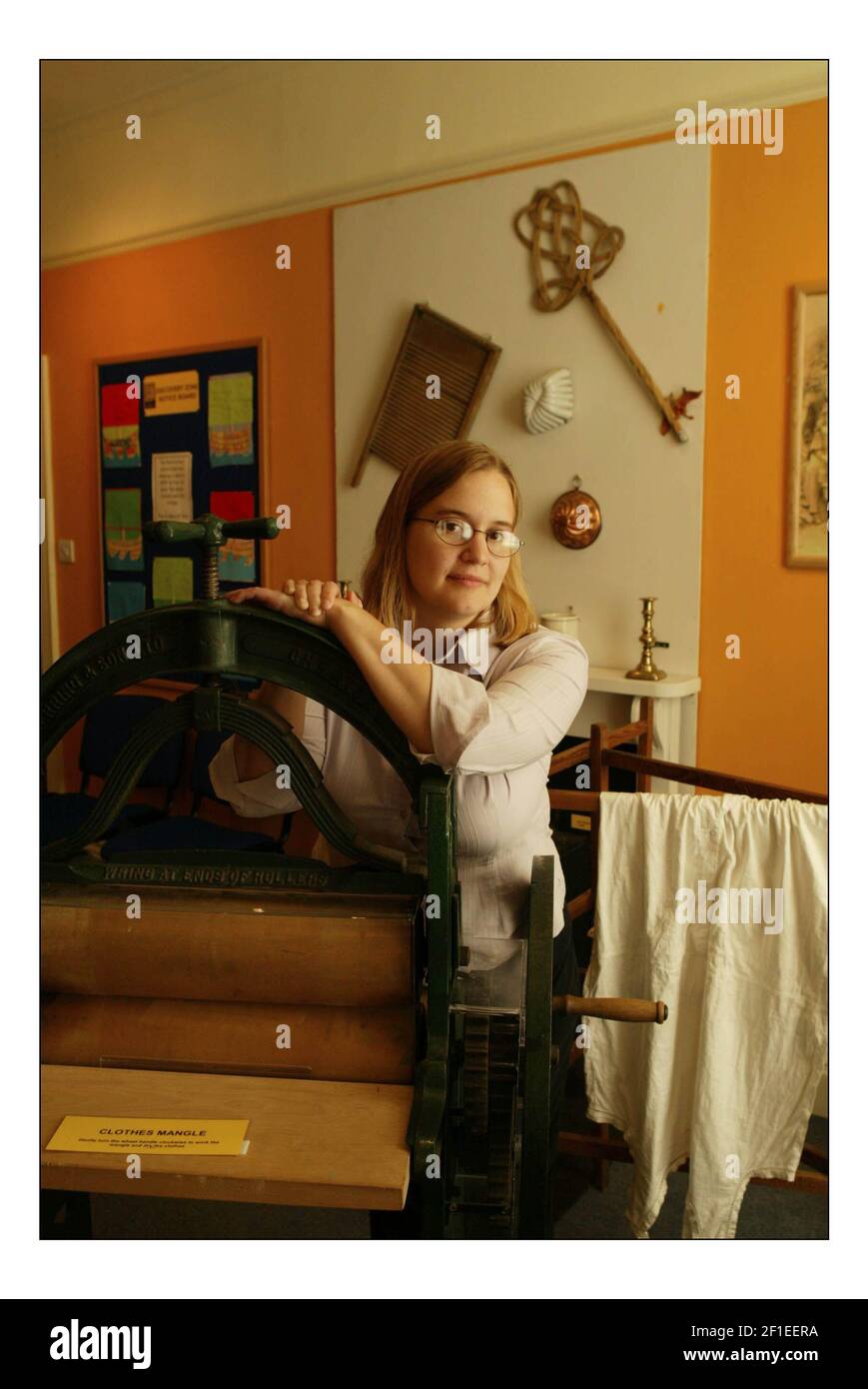 Sally Russel at the chertsey museum where she workspic David Sandison ...