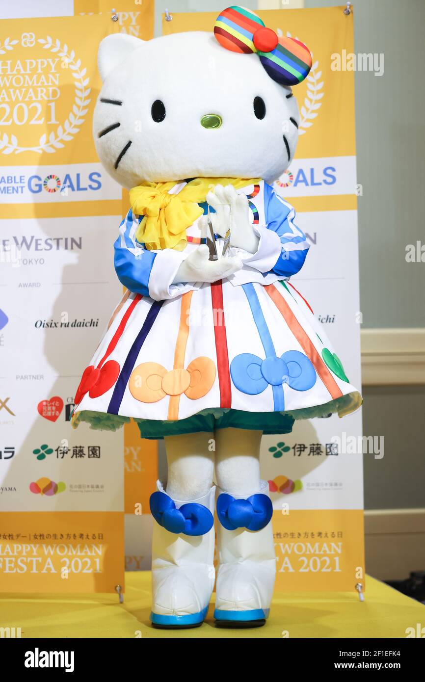 Tokyo, Japan. 08th Mar, 2021. Japanese character Sanrio's Hello Kitty ...