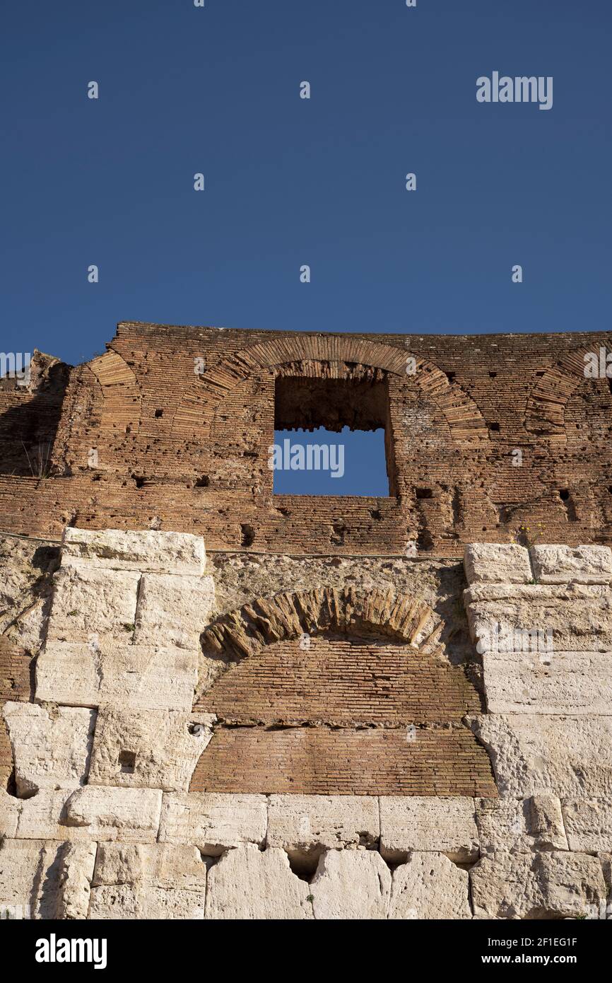 A view of a window of coliseum from below Stock Photo - Alamy