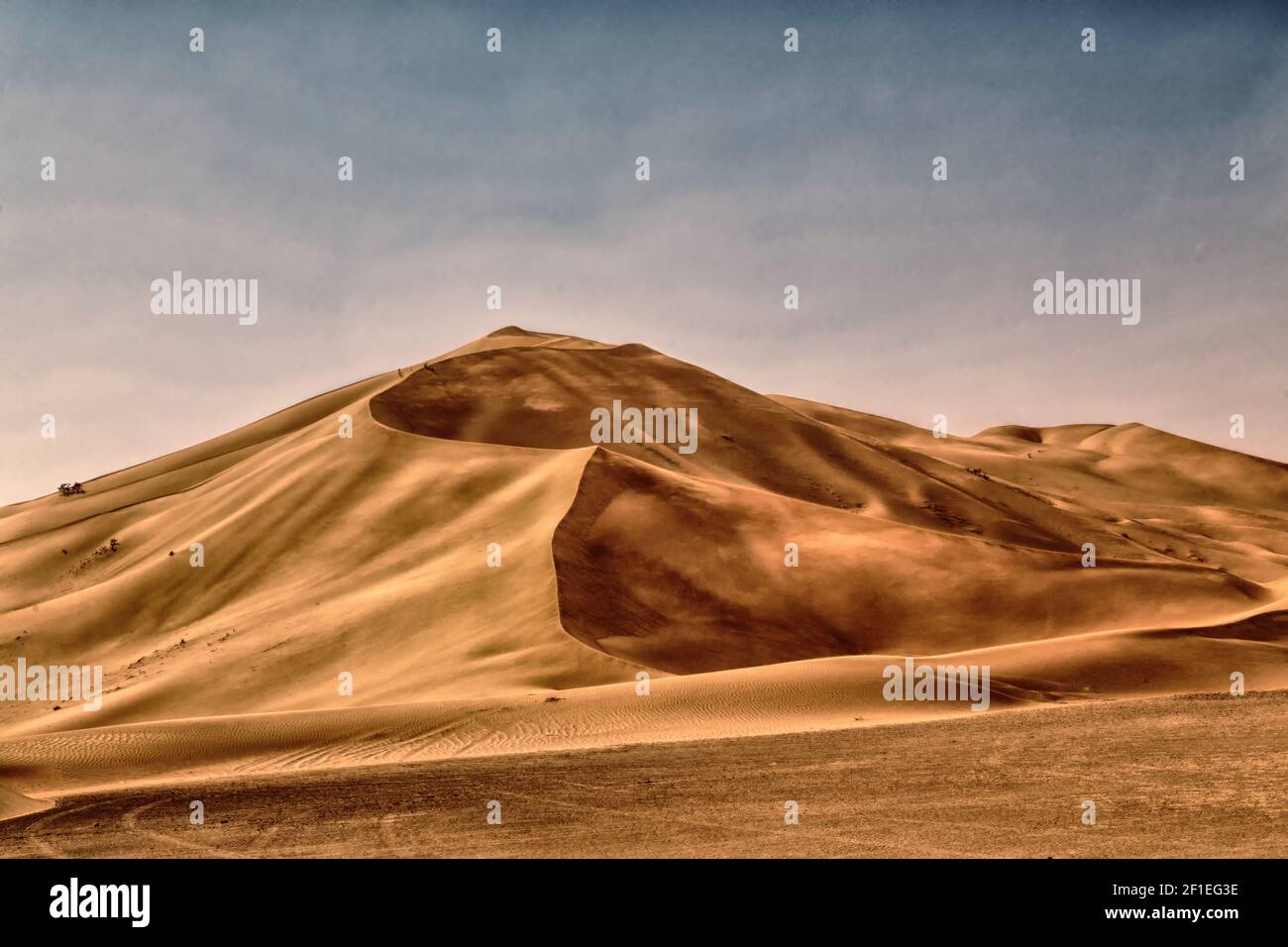 In oman old desert rub al khali the empty quarter and outdoor sand dune ...