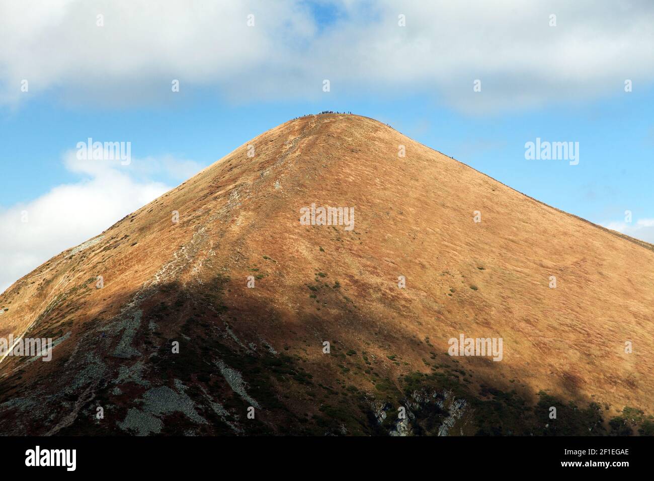 Mount Hoverla or Goverla, the highest Ukraine Carpathian mountains ...
