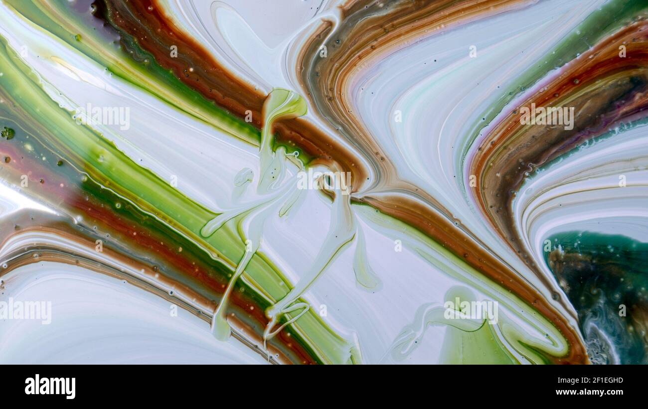 The colors of the aqueous ink are translucent. Abstract multicolored ...