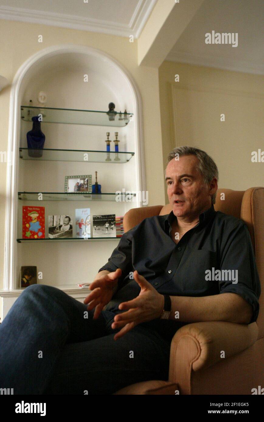 Martin Sixsmith at home in west London pic David Sandison 18/1/2007 ...