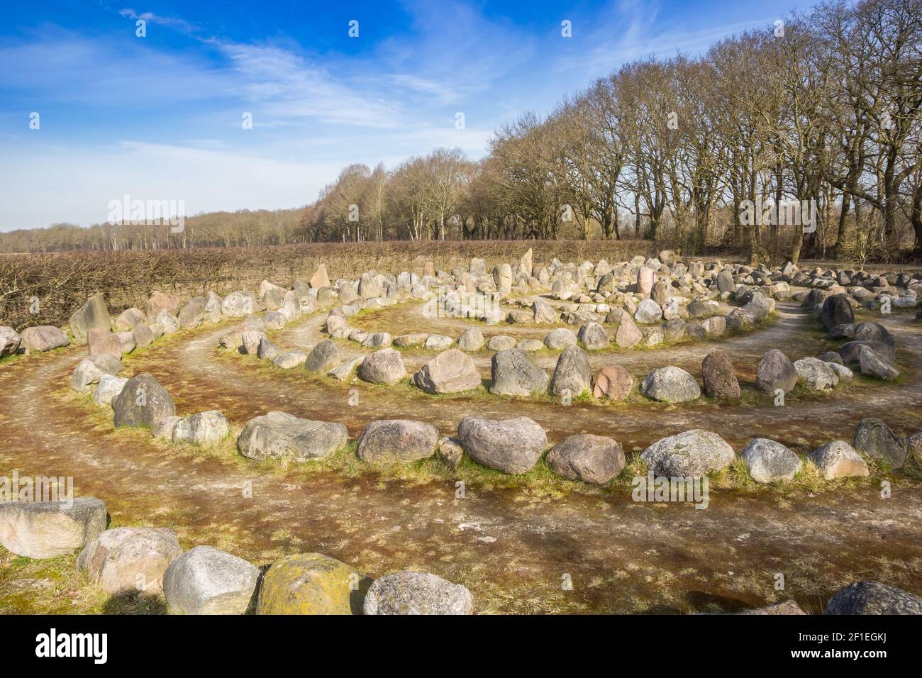 Broken Circle monument for the Yde girl in Drenthe, Netherlands Stock ...