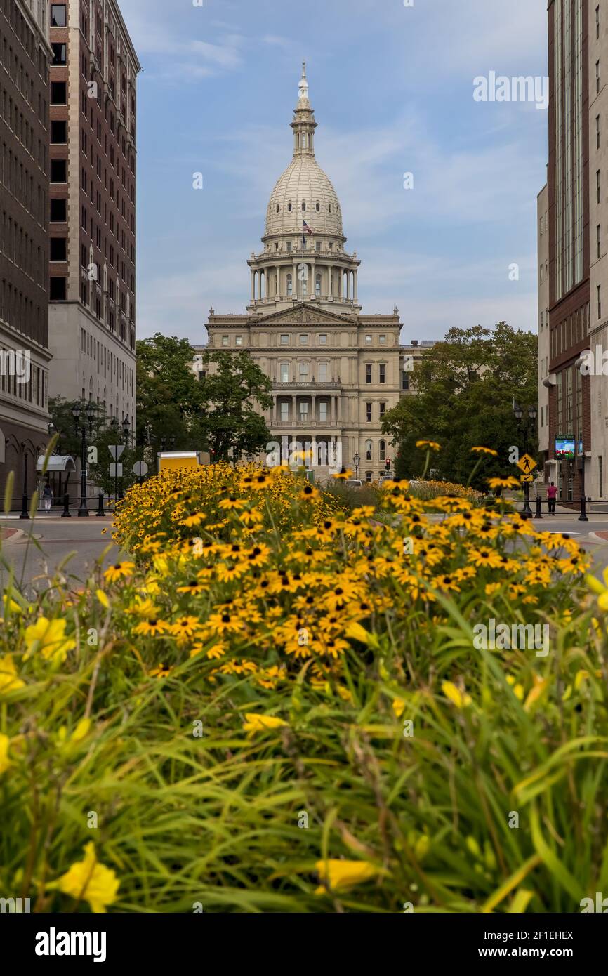 Michigan State Capitol Stock Photo - Alamy