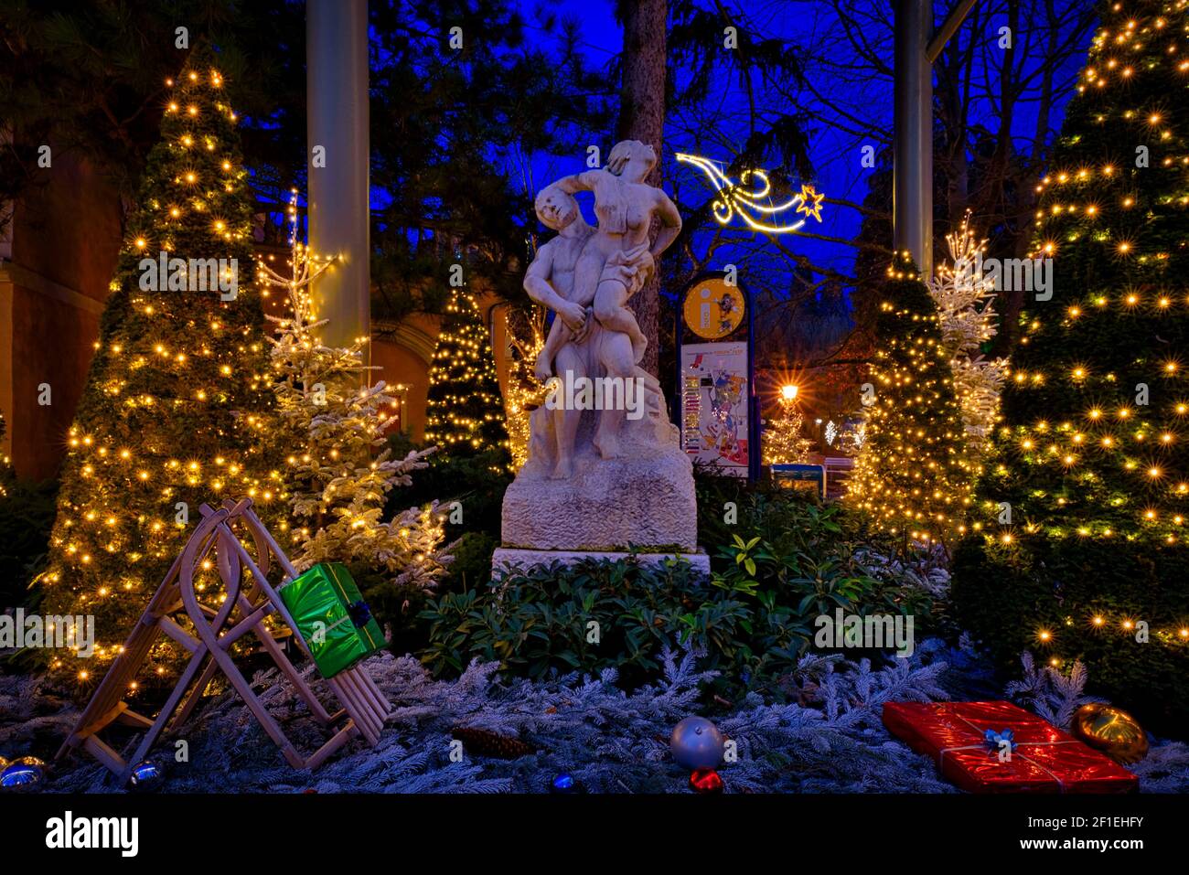 Europa-Park Theme Park Germany Winter Season Stock Photo - Alamy