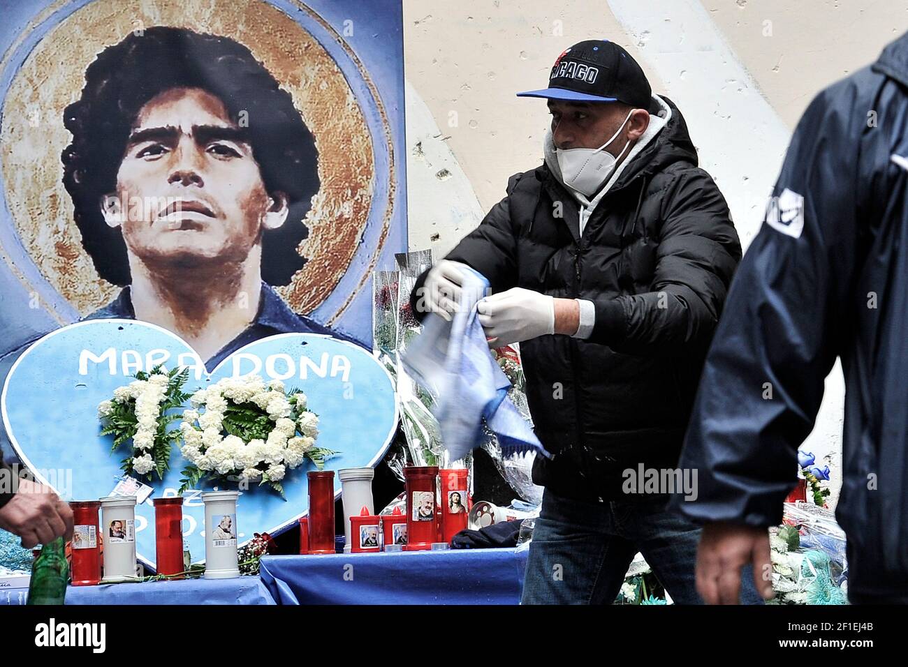Commemoration for the death of Diego Armando Maradona to the Spanish ...