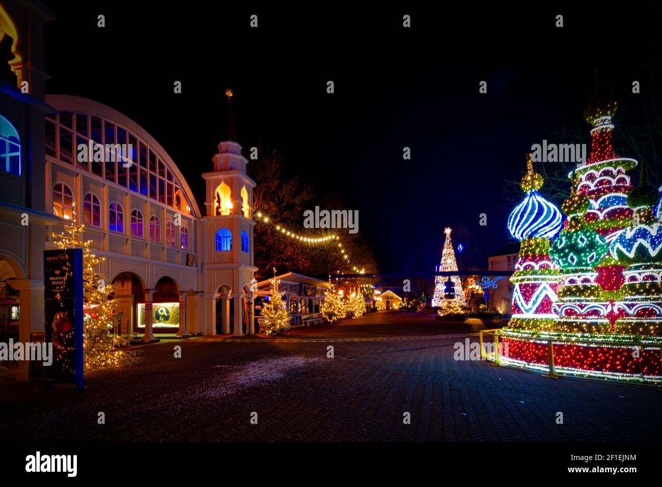 Europa-Park Theme Park Germany Winter Season Stock Photo - Alamy