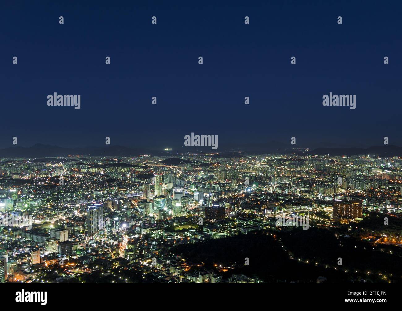 Modern view, urban City At Night Stock Photo - Alamy