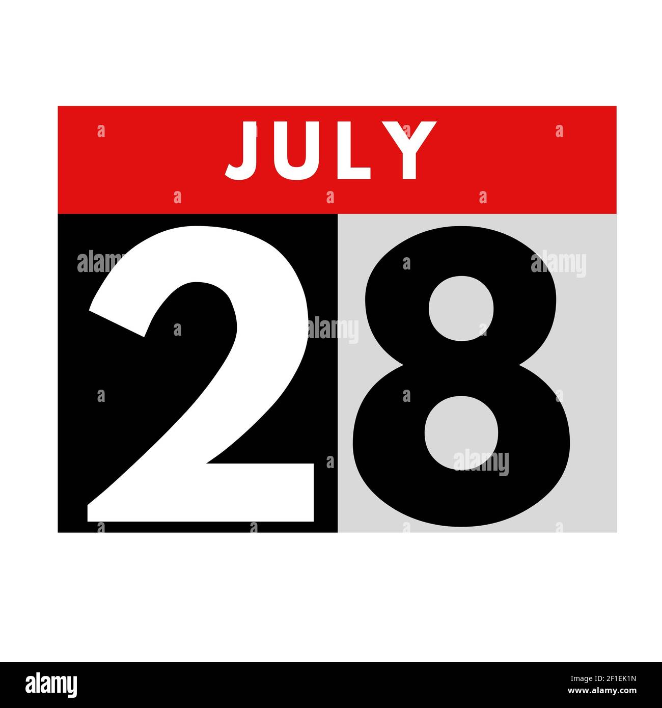 28 july calendar icon hi-res stock photography and images - Alamy