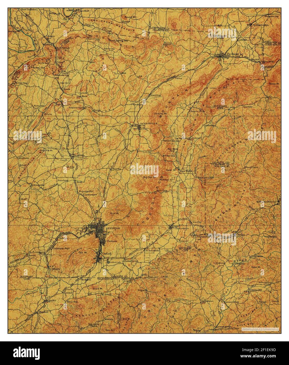 Map Of Anniston High Resolution Stock Photography and Images - Alamy