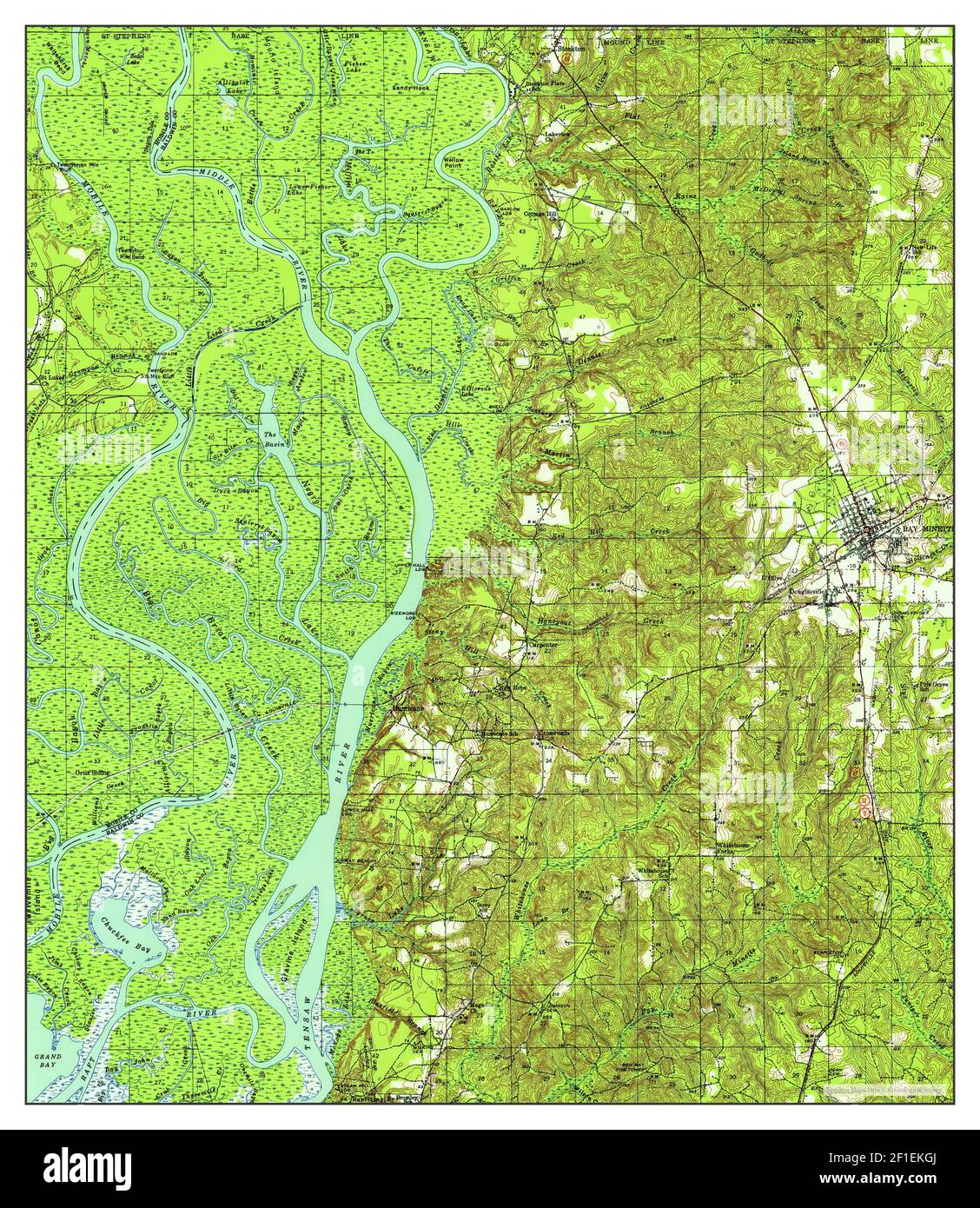Map of bay minette hi-res stock photography and images - Alamy