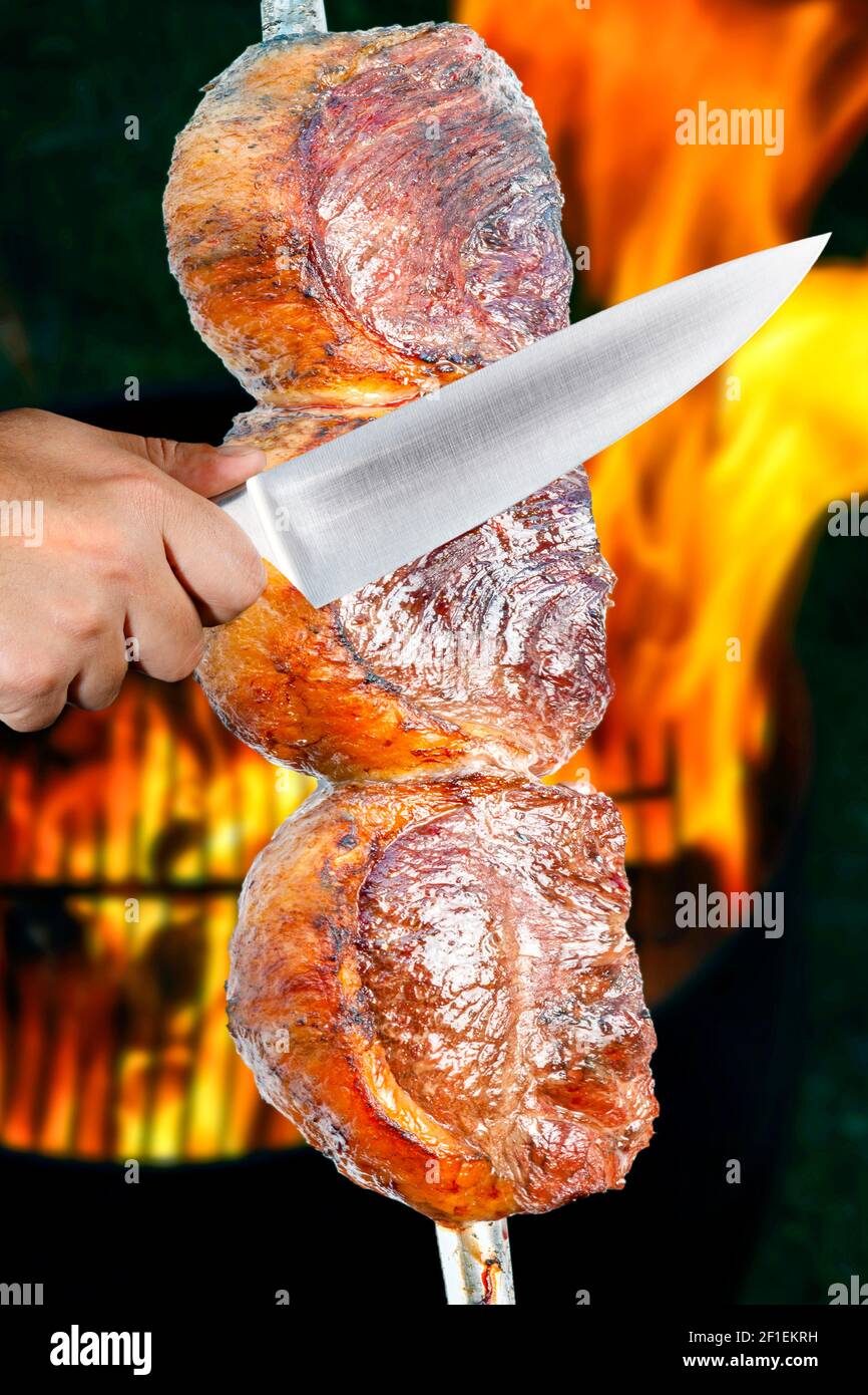 Picanha, traditional Brazilian beef cut Stock Photo - Alamy