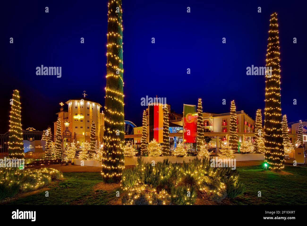 Europa-Park Theme Park Germany Winter Season Stock Photo - Alamy