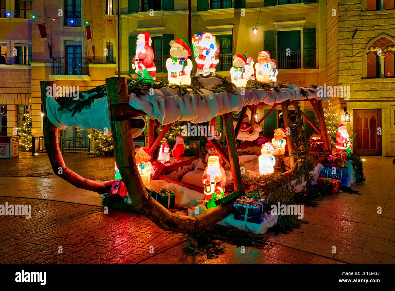 Europa-Park Theme Park Germany Winter Season Stock Photo - Alamy