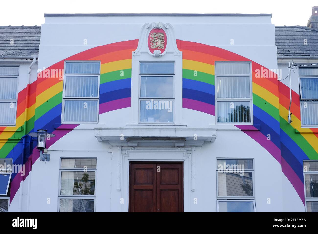A general view of the Princess Elizabeth Hospital in Guernsey. Photo ...