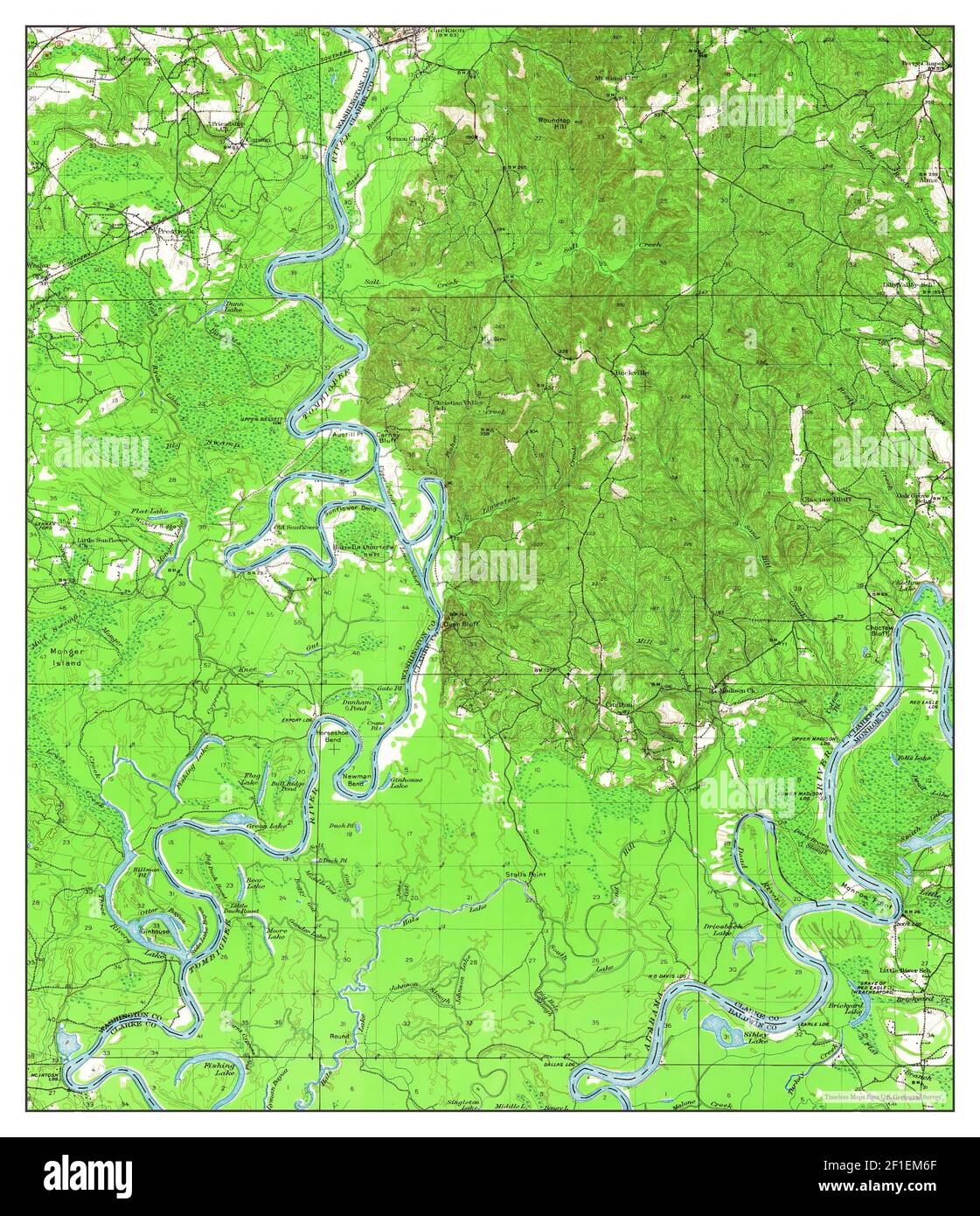 Choctaw map hi-res stock photography and images - Alamy