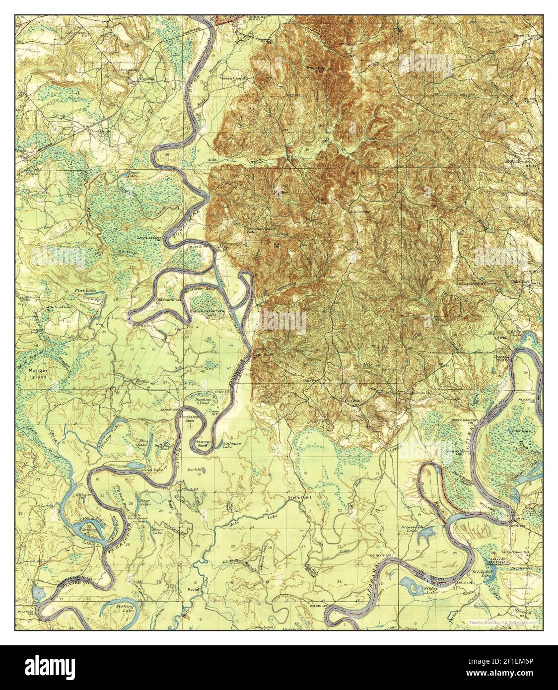 Choctaw map hi-res stock photography and images - Alamy
