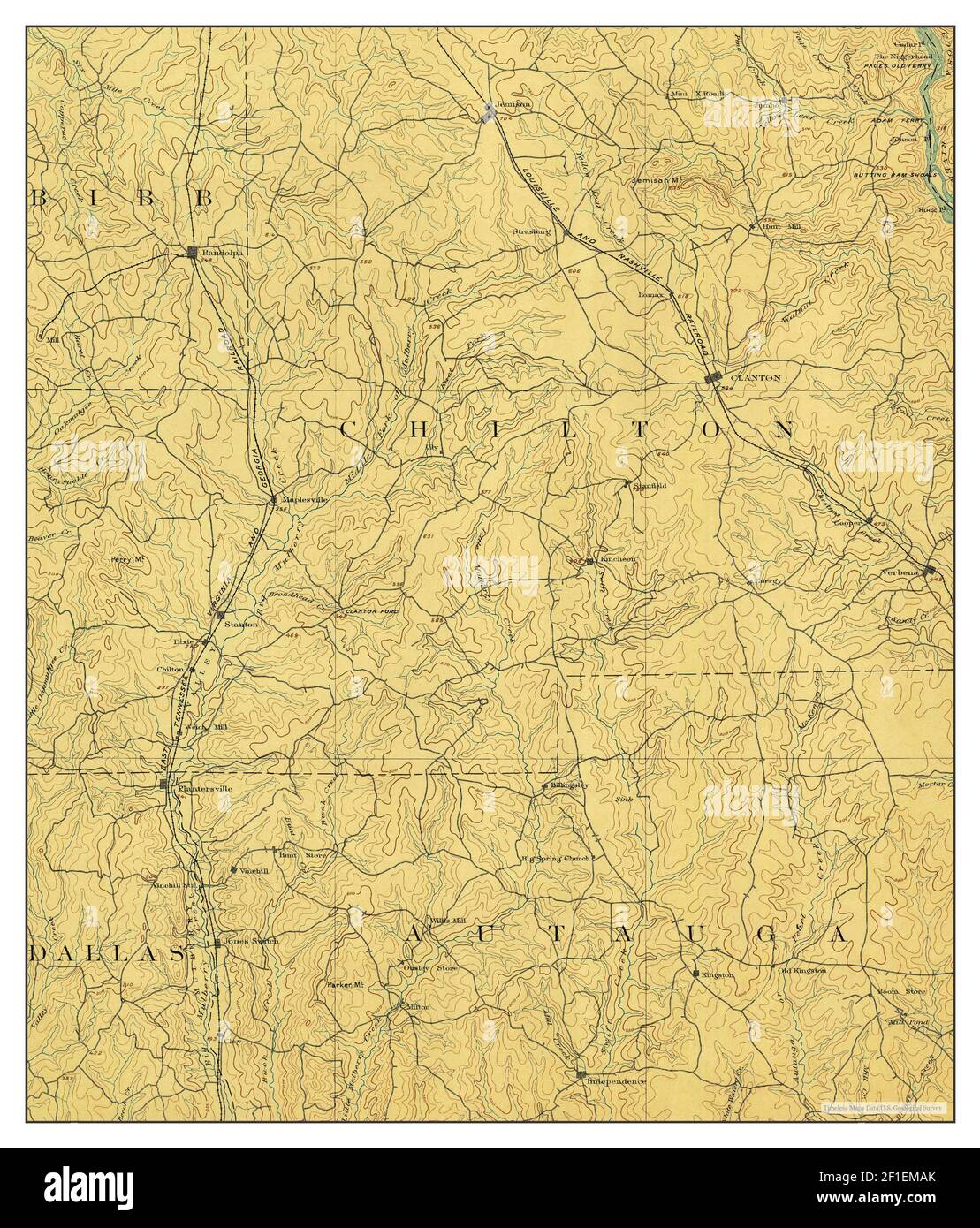 Map of clanton Cut Out Stock Images & Pictures - Alamy