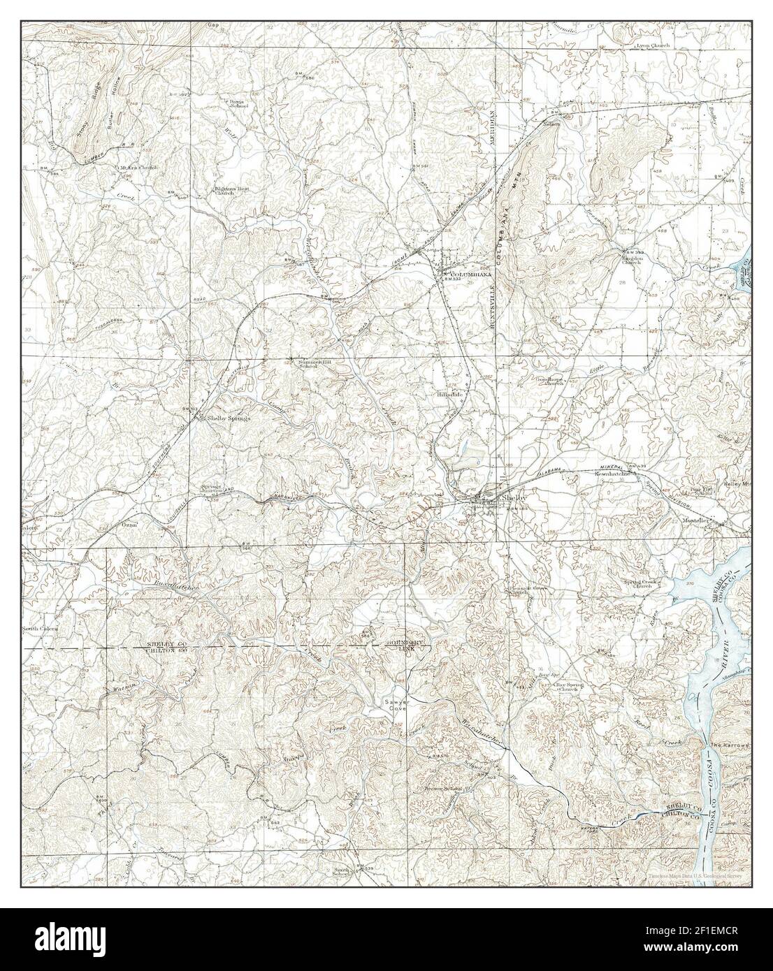 Map of columbiana hi-res stock photography and images - Alamy