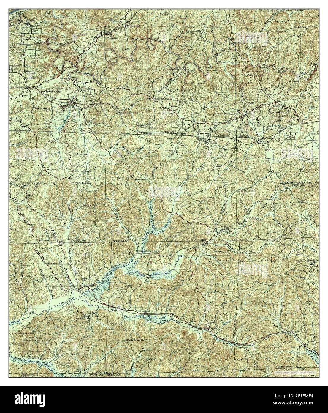 Cottondale map hi-res stock photography and images - Alamy