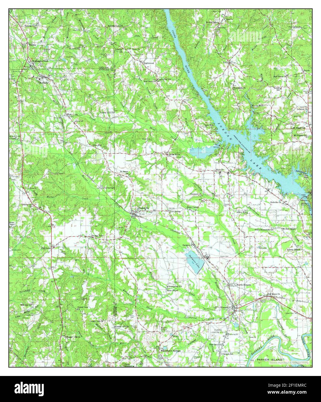 Map of elmore hi-res stock photography and images - Alamy