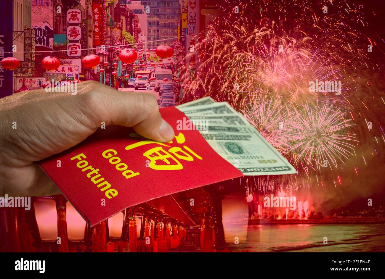 The red envelope or hong bao is used for giving money during Chinese ...
