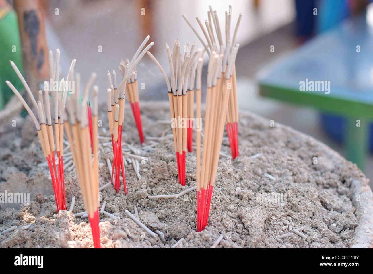 Tradition worship hand incense buddhism prayer hi-res stock photography ...