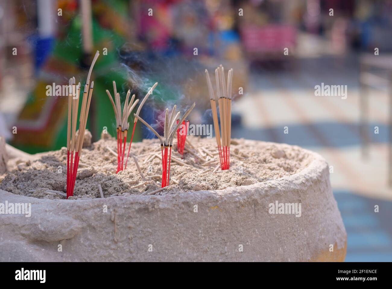 Tradition worship hand incense buddhism prayer hi-res stock photography ...