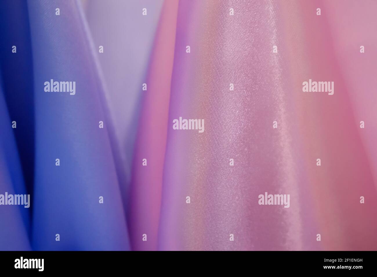 Blue and Pink fabrics and textile samples in trade shop Stock Photo - Alamy