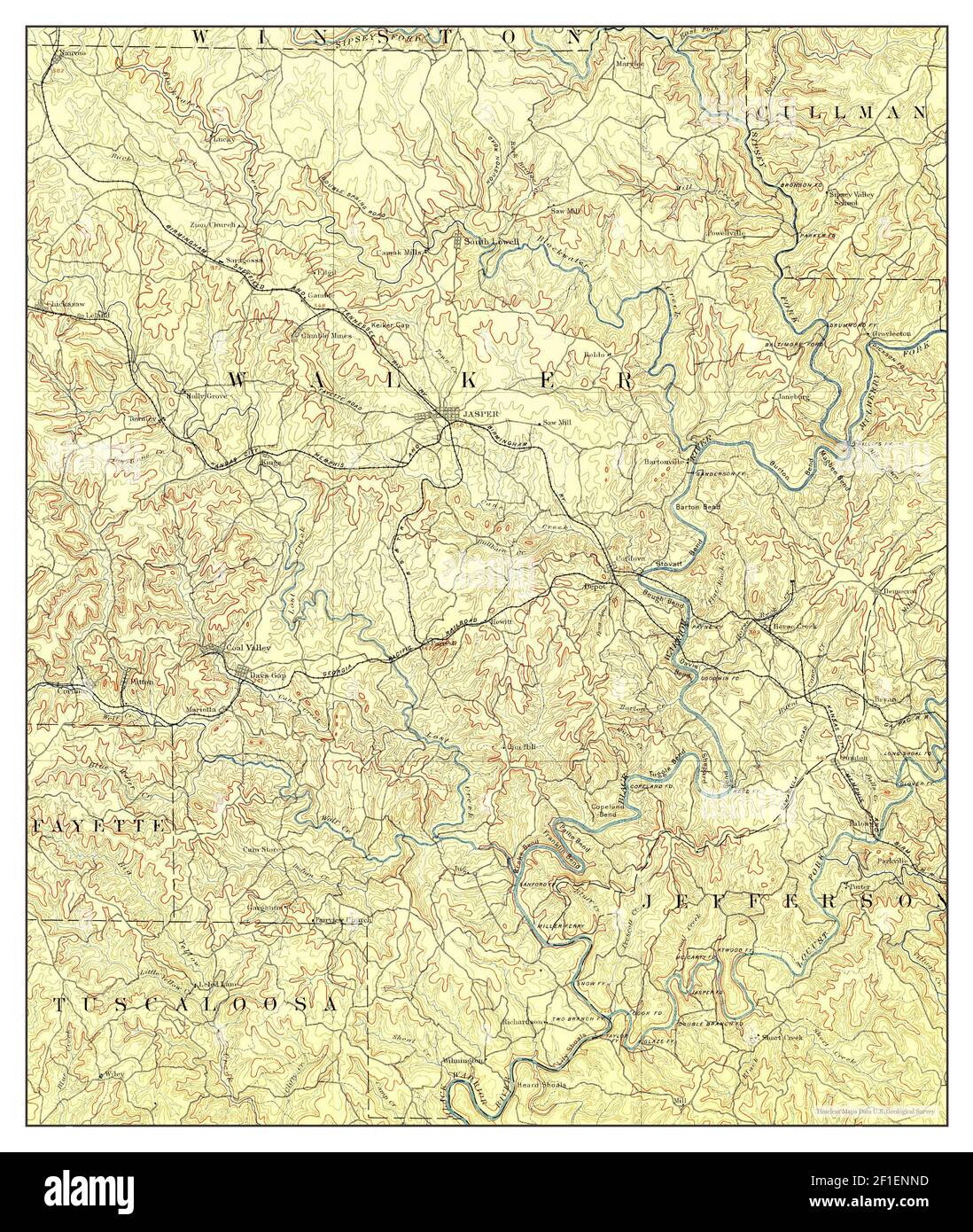Jasper alabama map hi-res stock photography and images - Alamy