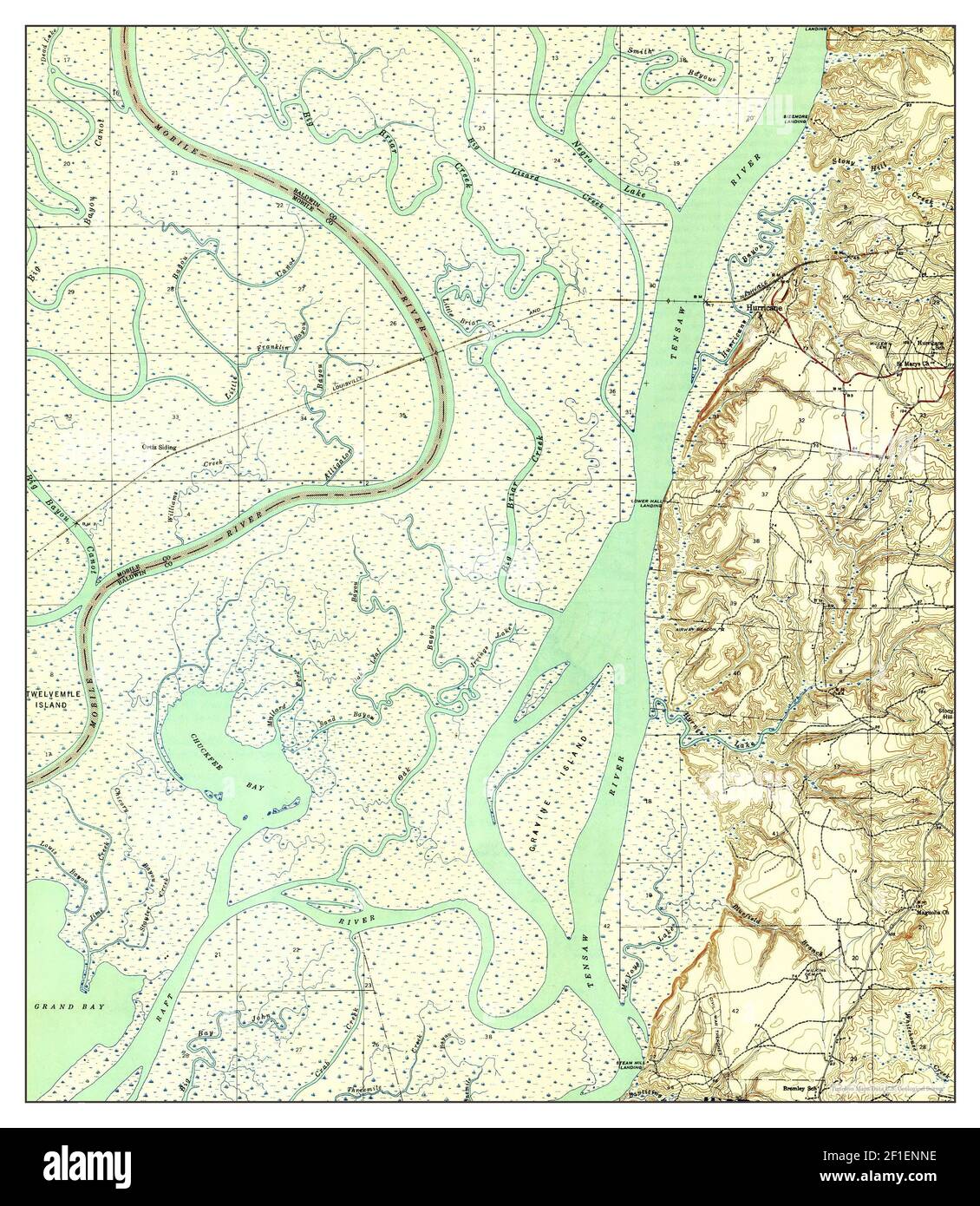 1943 hurricane map hi-res stock photography and images - Alamy