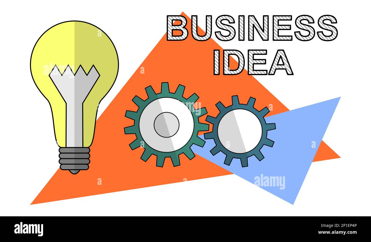 Illustration of a business idea concept Stock Photo - Alamy