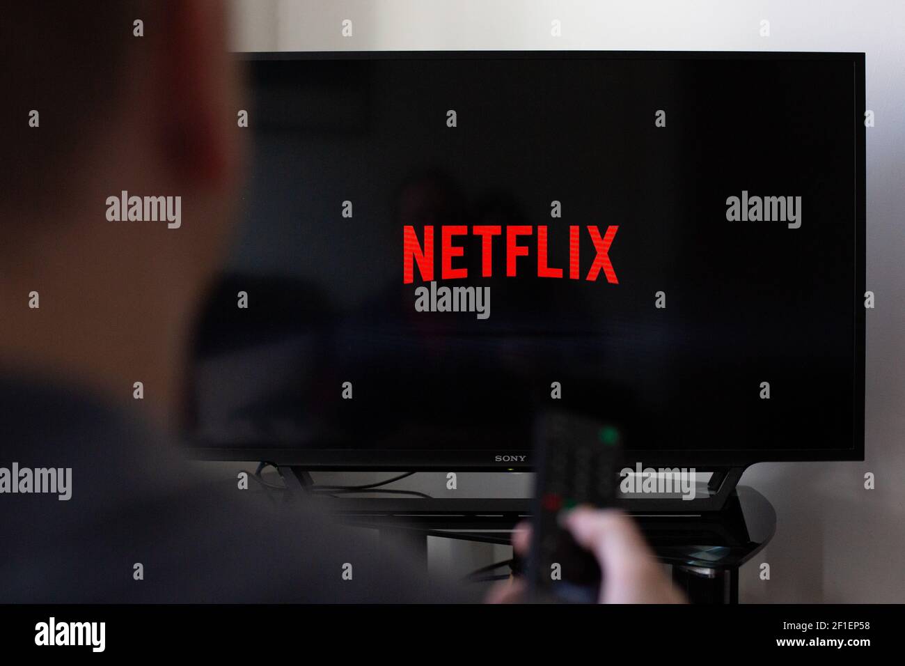 Person Watching Netflix