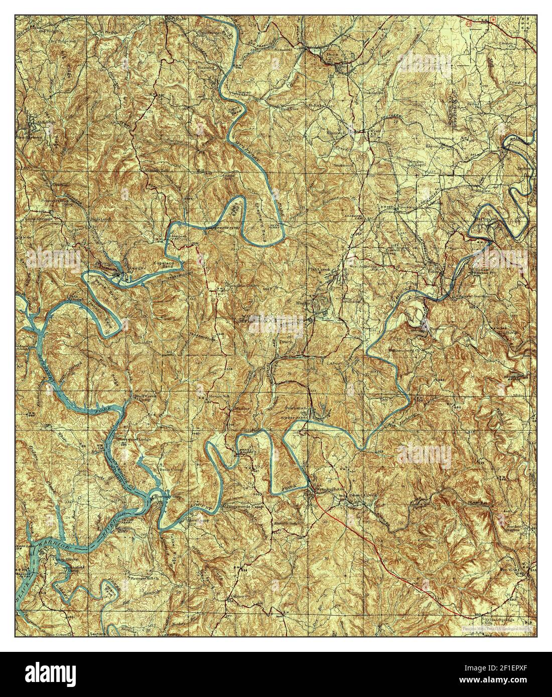 Port Birmingham, Alabama, map 1938, 1:62500, United States of America ...