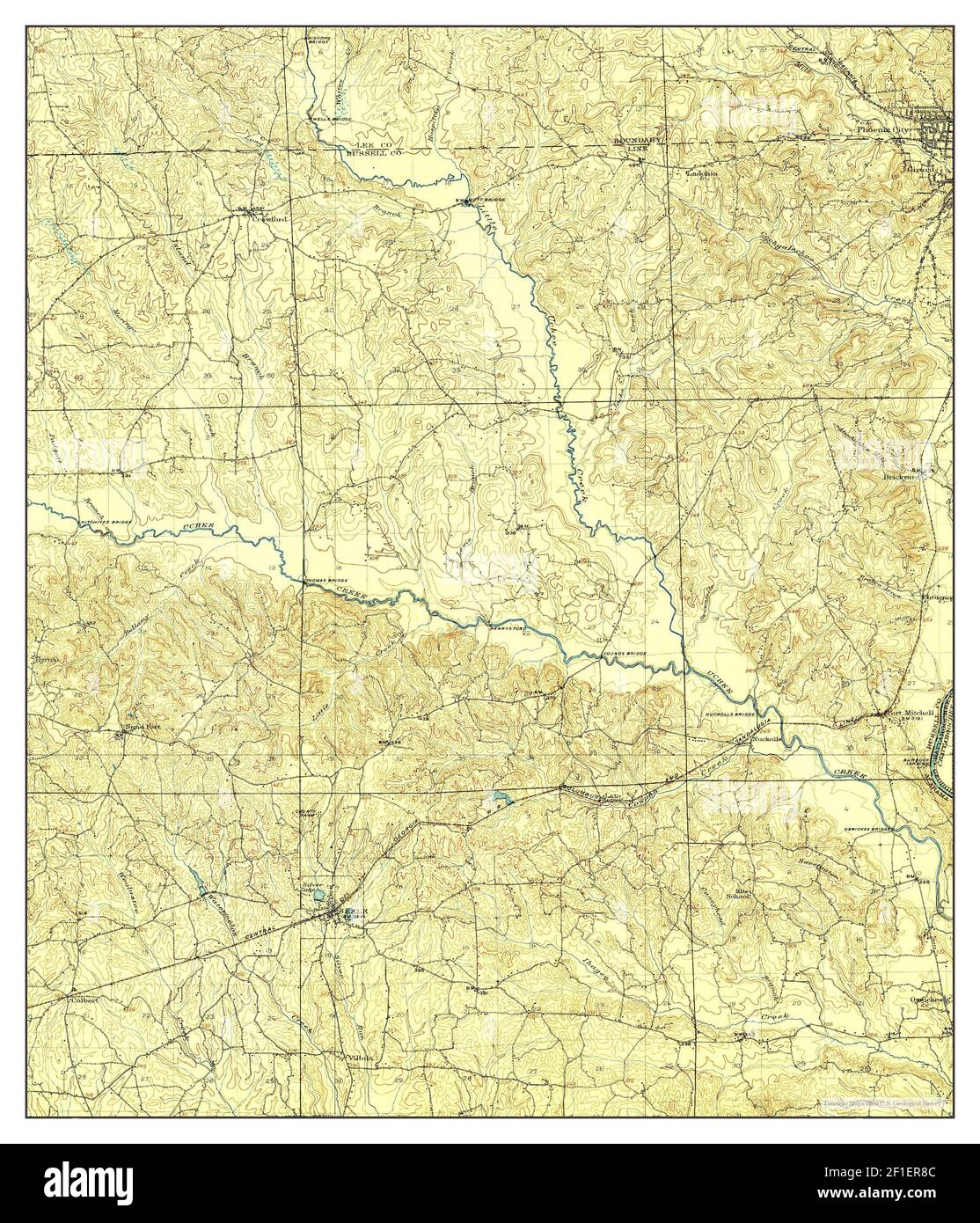 Seale, Alabama, map 1914, 1:62500, United States of America by Timeless ...