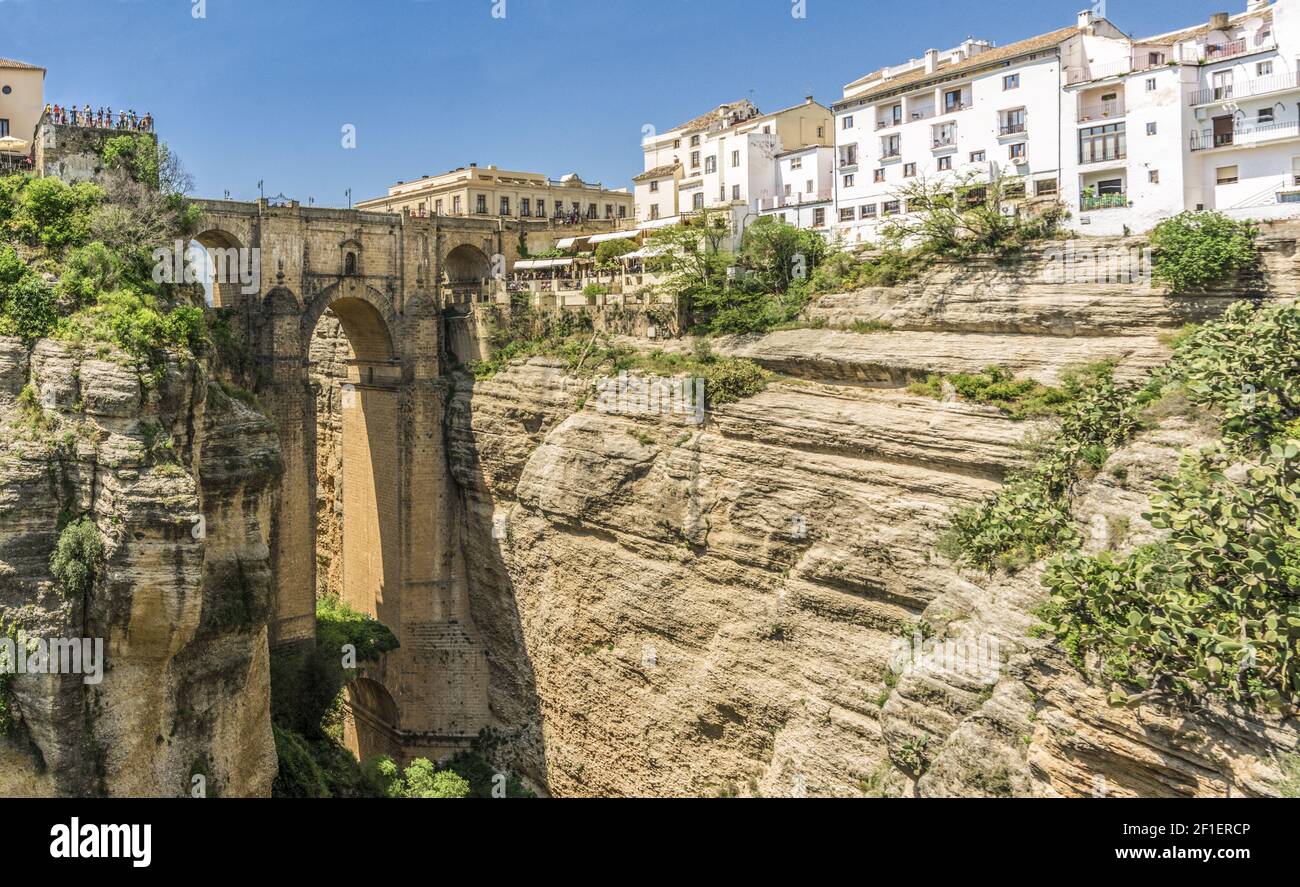 Landmark arch bridge ronda city hi-res stock photography and images - Alamy