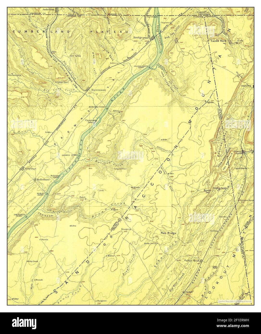 Map of stevenson hi-res stock photography and images - Alamy