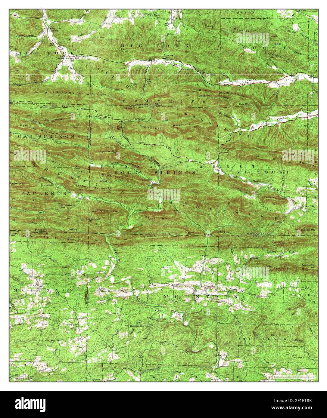 Athens arkansas map hi-res stock photography and images - Alamy